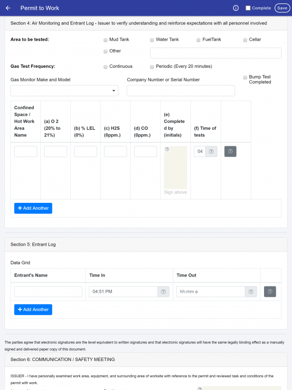 Safe Work Permits | Digital Permit to Work | Unvired Mobile EAM