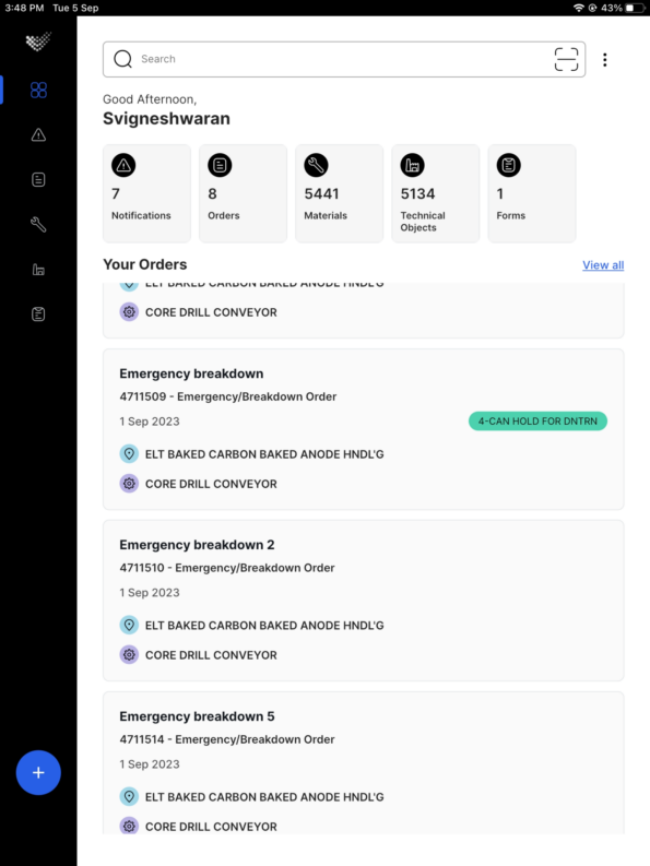 Mobile Work Orders | Mobile Plant Maintenance | SAP Mobile EAM