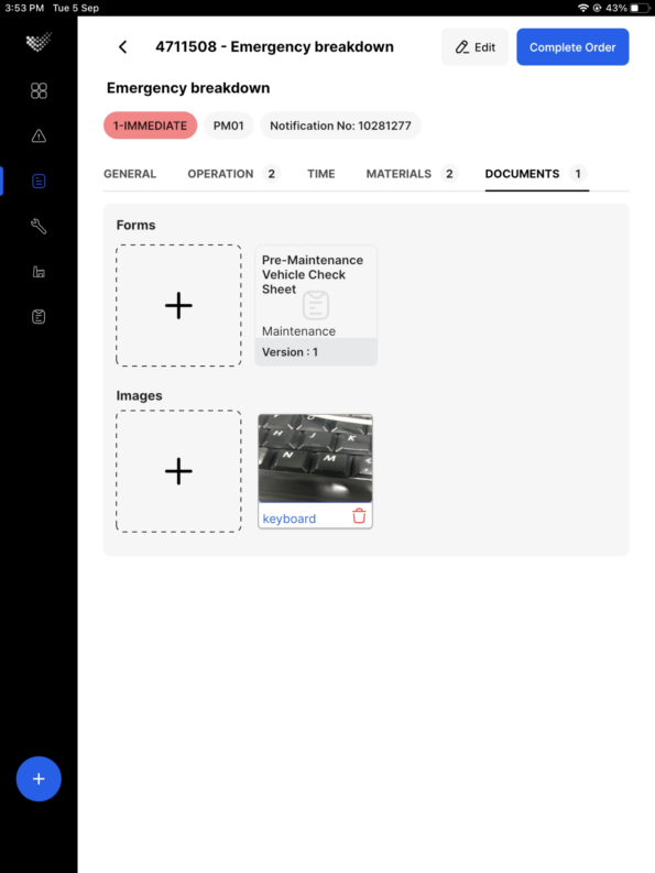 Mobile Work Orders | Mobile Plant Maintenance | SAP Mobile EAM